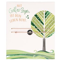 Textil-Armband - Mit Gottes Segen ist dein Leben bunt (1 St&uuml;ck)