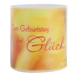 Lampionkerze Zum Geburtstag viel Gl&uuml;ck (1 St&uuml;ck)