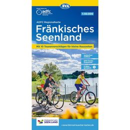 ADFC-Regionalkarte Fr&auml;nkisches Seenland, 1:50.000, mit Tagestourenvorschl&auml;gen, r...