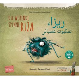 Die w&uuml;tende Spinne Riza (Deutsch-Persisch/Farsi)