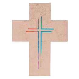 Natursteinkreuz &raquo;Regenbogen&laquo;