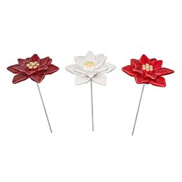 3er-Set Blumenstecker &raquo;Weihnachtsstern&laquo;