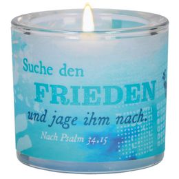 Glaswindlicht zur Firmung - Suche den Frieden (1 St&uuml;ck)
