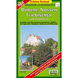 D&ouml;beln, Nossen, Triebischtal und Umgebung 1 : 50 000. Radwander-und Wanderkarte
