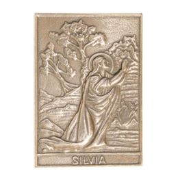 Bronzenamensplakette Silvia (1 St&uuml;ck)