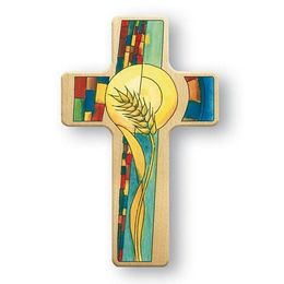 Kinderholzkreuz - Weizenkorn (1 St&uuml;ck)