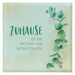 Glastafel - Zuhause (1 St&uuml;ck)