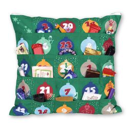 Adventskalender-Kissen &raquo;Christbaumkugeln&laquo;