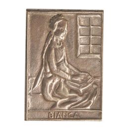 Bronzenamensplakette Bianca (1 St&uuml;ck)