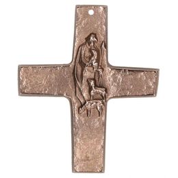 Kommunionkreuz aus Bronze - Hirte (1 St&uuml;ck)