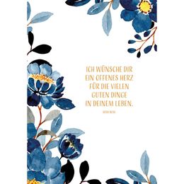 Postkarte - Ich w&uuml;nsche dir ein offenes Herz... (10 St&uuml;ck)