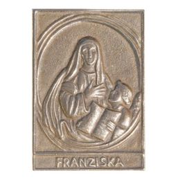 Bronzenamensplakette Franziska (1 St&uuml;ck)