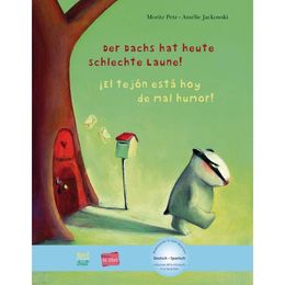 Der Dachs hat heute schlechte Laune! Kinderbuch Deutsch-Spanisch
