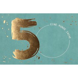 Geburtstagskarte - 50 eine runde Sache (6 St&uuml;ck)