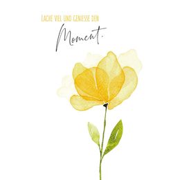 Postkarte - Lache viel und genie&szlig;e den Moment (10 St&uuml;ck)