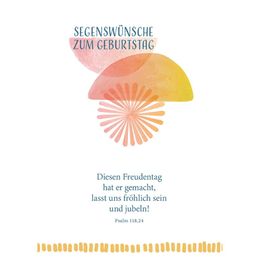 Postkarte - Segensw&uuml;nsche zum Geburtstag (10 St&uuml;ck)