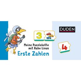 Meine Puzzlekette mit Rabe Linus - Erste Zahlen