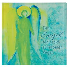 Glastafel - Dein Engel beh&uuml;te dich (1 St&uuml;ck)