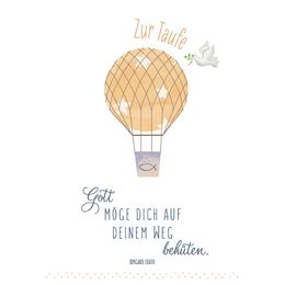 Gl&uuml;ckwunschkarte - Zur Taufe (6 St&uuml;ck)