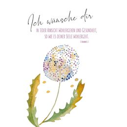 Spruchkarte - Ich w&uuml;nsche dir... (6 St&uuml;ck)