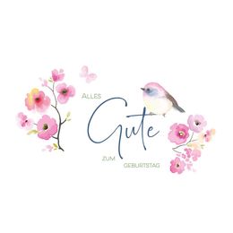 Geburtstagkarte - Alles Gute zum Geburtstag (6 St&uuml;ck)