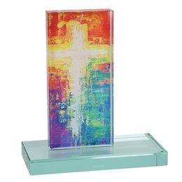 Glasstele - Kreuz (1 St&uuml;ck)