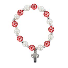 Armband mit Blumenperlen (1 St&uuml;ck)