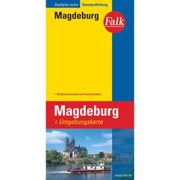 Falk Stadtplan Extra Standardfaltung Magdeburg 1:20 000