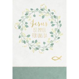 Gl&uuml;ckwunschkarte zur Erstkommunion - Jesus ist immer f&uuml;r uns da (6 St&uuml;ck)