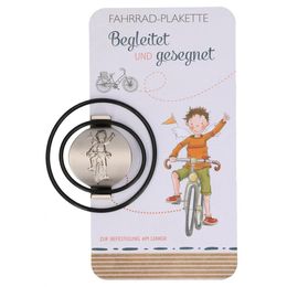 Fahrrad-Plakette f&uuml;r Lenker - Begleitet und gesegnet (1 St&uuml;ck)