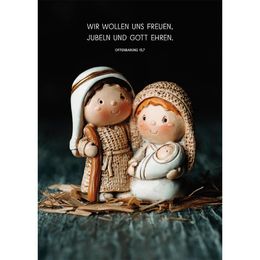 Postkarte zu Weihnachten - Wir wollen uns freuen... (10 St&uuml;ck)