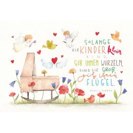 Gl&uuml;ckwunschkarte zur Geburt - Solange die Kinder klein sind... (6 St&uuml;ck)