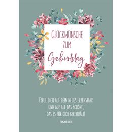 Postkarte - Gl&uuml;ckw&uuml;nsche zum Geburtstag (10 St&uuml;ck)