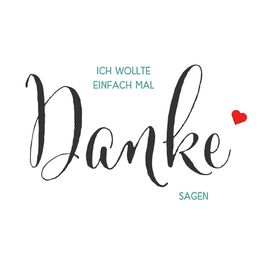 Dankeskarte - Ich wollte einfach mal Danke sagen (6 St&uuml;ck)