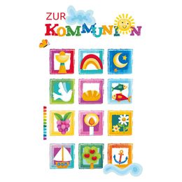 Gl&uuml;ckwunschkarte - Zur Kommunion (6 St&uuml;ck)