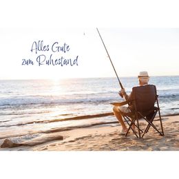 Gl&uuml;ckwunschkarte - Alles Gute zum Ruhestand (6 St&uuml;ck)