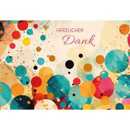 Dankeskarte - Herzlichen Dank (6 St&uuml;ck)