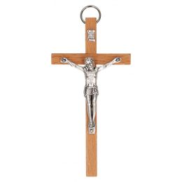 Holzkreuz mit Metallkorpus (1 St&uuml;ck)