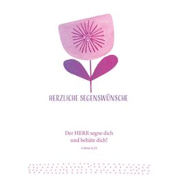 Geburtstagskarte - Herzliche Segensw&uuml;nsche (6 St&uuml;ck)