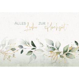 Gl&uuml;ckwunschkarte - Alles Liebe zur Hochzeit (6 St&uuml;ck)