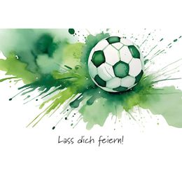 Geburtstagskarte - Lass dich feiern! (6 St&uuml;ck)