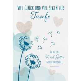 Geldgeschenkkarte - Viel Gl&uuml;ck und viel Segen zur Taufe (6 St&uuml;ck)