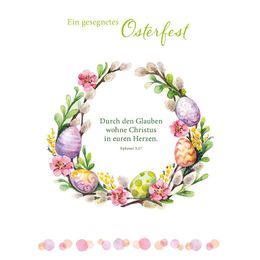 Postkarte Ein gesegnetes Osterfest (10 St&uuml;ck)