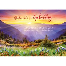 Postkarte - Gl&uuml;ckw&uuml;nsche zum Geburtstag (10 St&uuml;ck)
