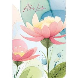 Geburtstagskarte - Alles Liebe (6 St&uuml;ck)