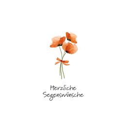 Geburtstagskarte - Herzliche Segensw&uuml;nsche (6 St&uuml;ck)