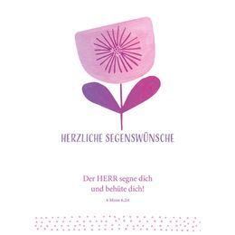Postkarte zum Geburtstag - Herzliche Segensw&uuml;nsche (10 St&uuml;ck)