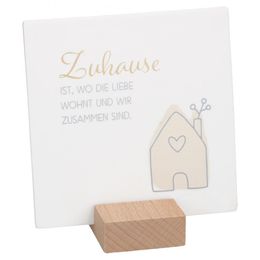 Porzellantafel zum Aufstellen - Zuhause