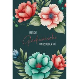 Geburtstagskarte - Herzliche Gl&uuml;ckw&uuml;nsche zum besonderen Tag! (6 St&uuml;ck)