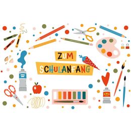 Gl&uuml;ckwunschkarte - Zum Schulanfang (6 St&uuml;ck)